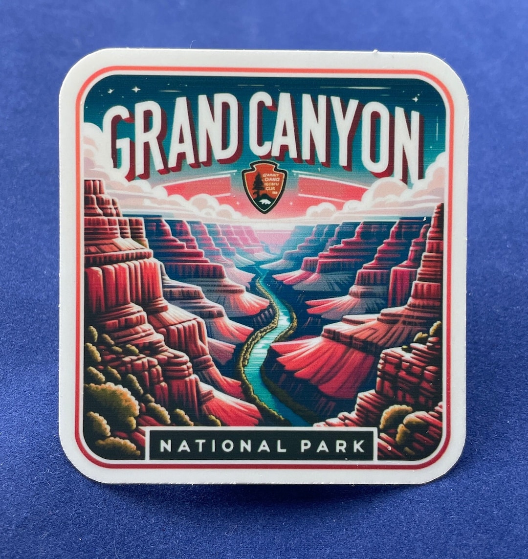 Grand Canyon, Stickers, Weatherproof Sticker, Travel Journal, Suitcase ...