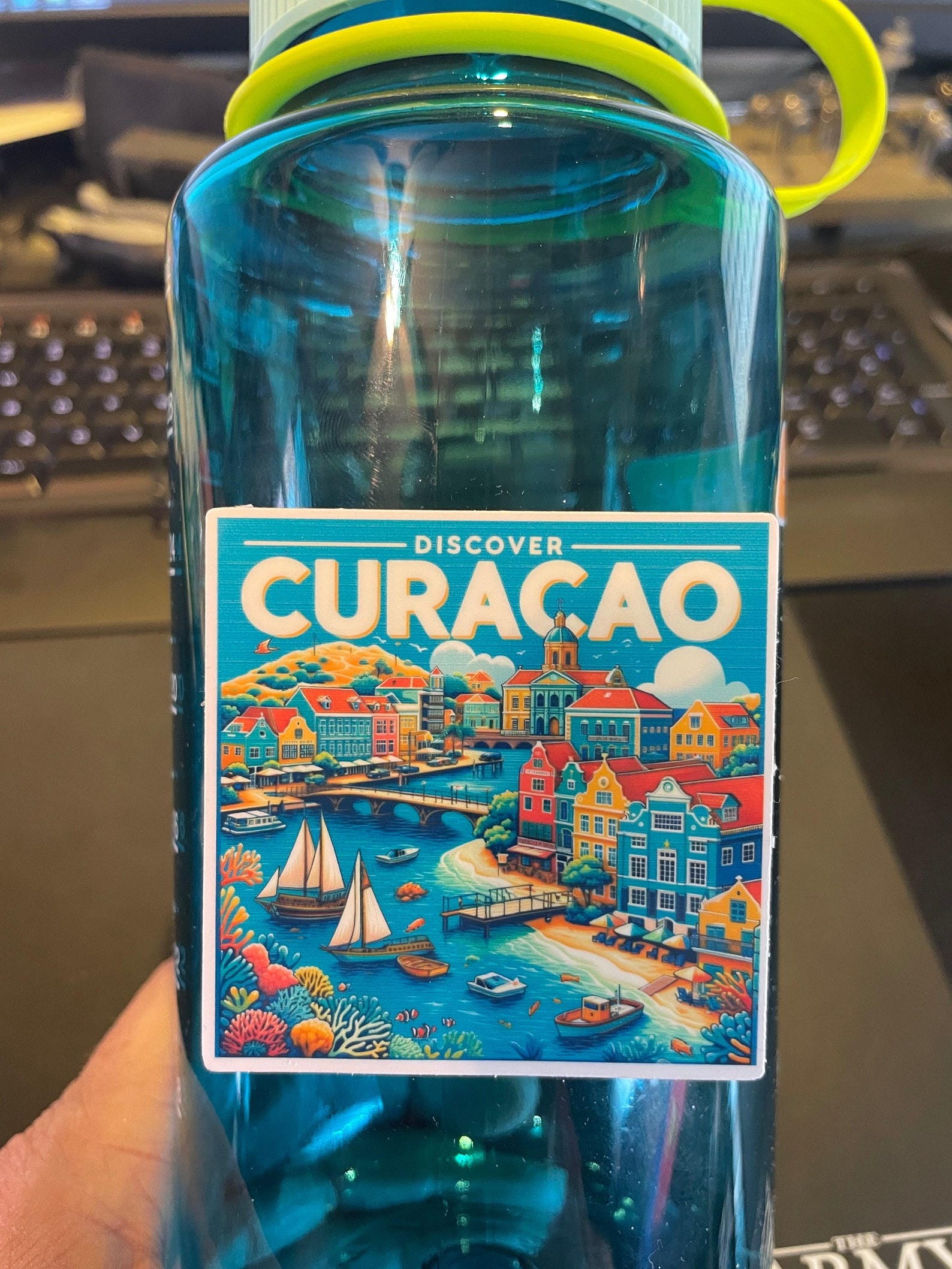 Curacao, Stickers, Weatherproof Sticker, Travel Journal, Suitcase ...