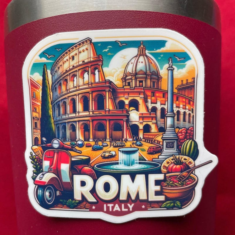 Italian Rome Sticker - Etsy