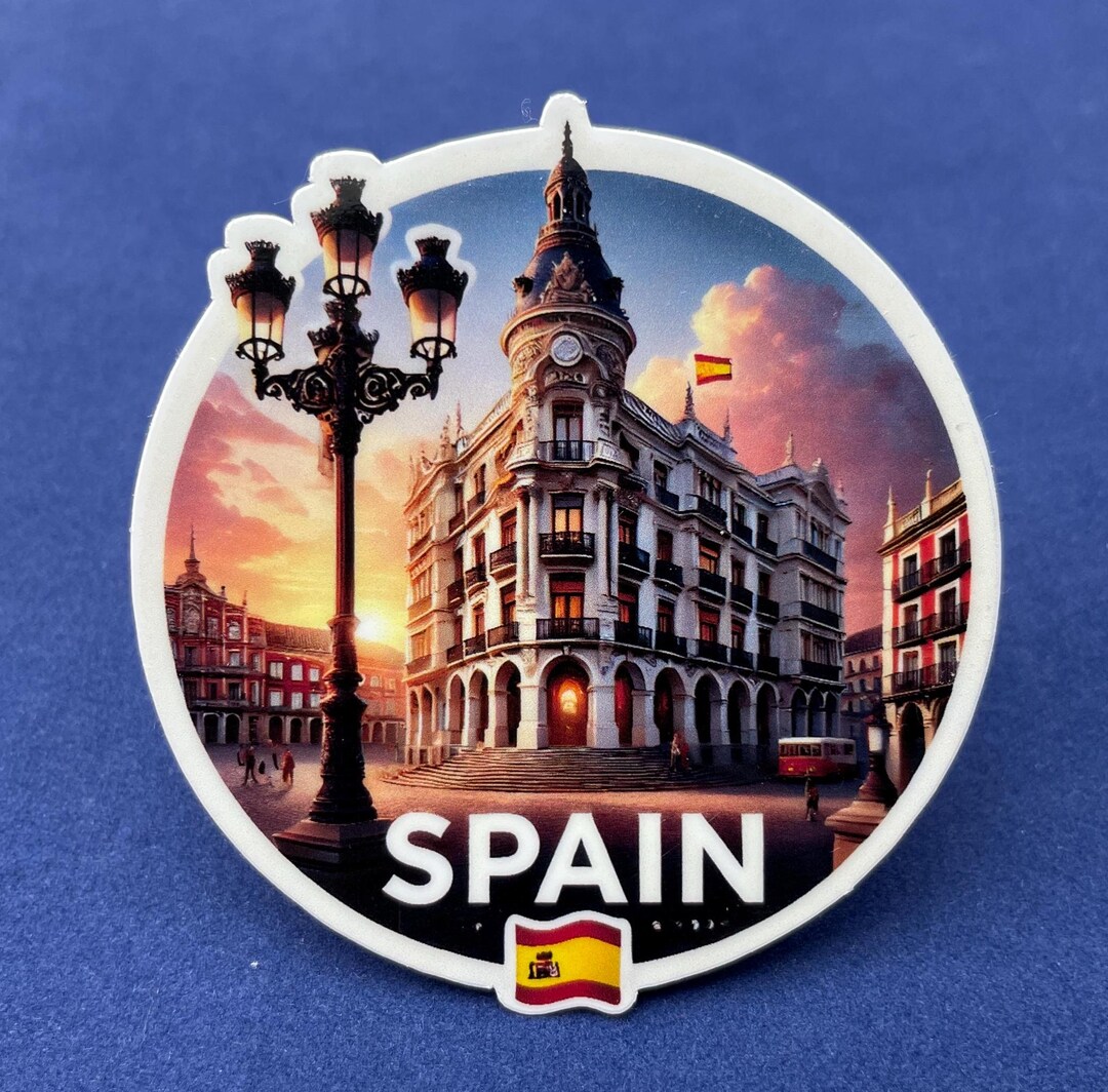 Spain, Stickers, Weatherproof Sticker, Travel Journal, Suitcase Sticker ...
