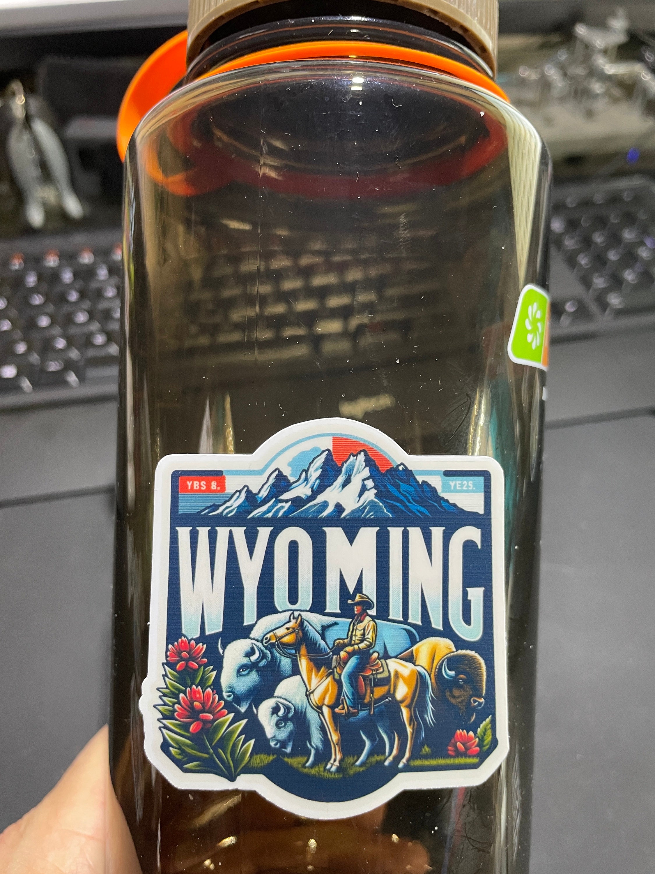 Wyoming, Stickers, Weatherproof Sticker, Travel Journal, Suitcase ...