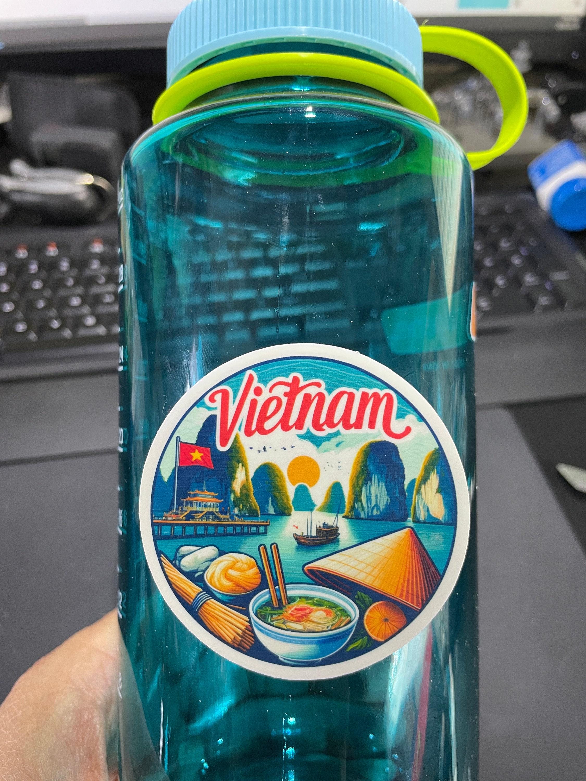 Vietnam, Stickers, Weatherproof Sticker, Travel Journal, Suitcase ...