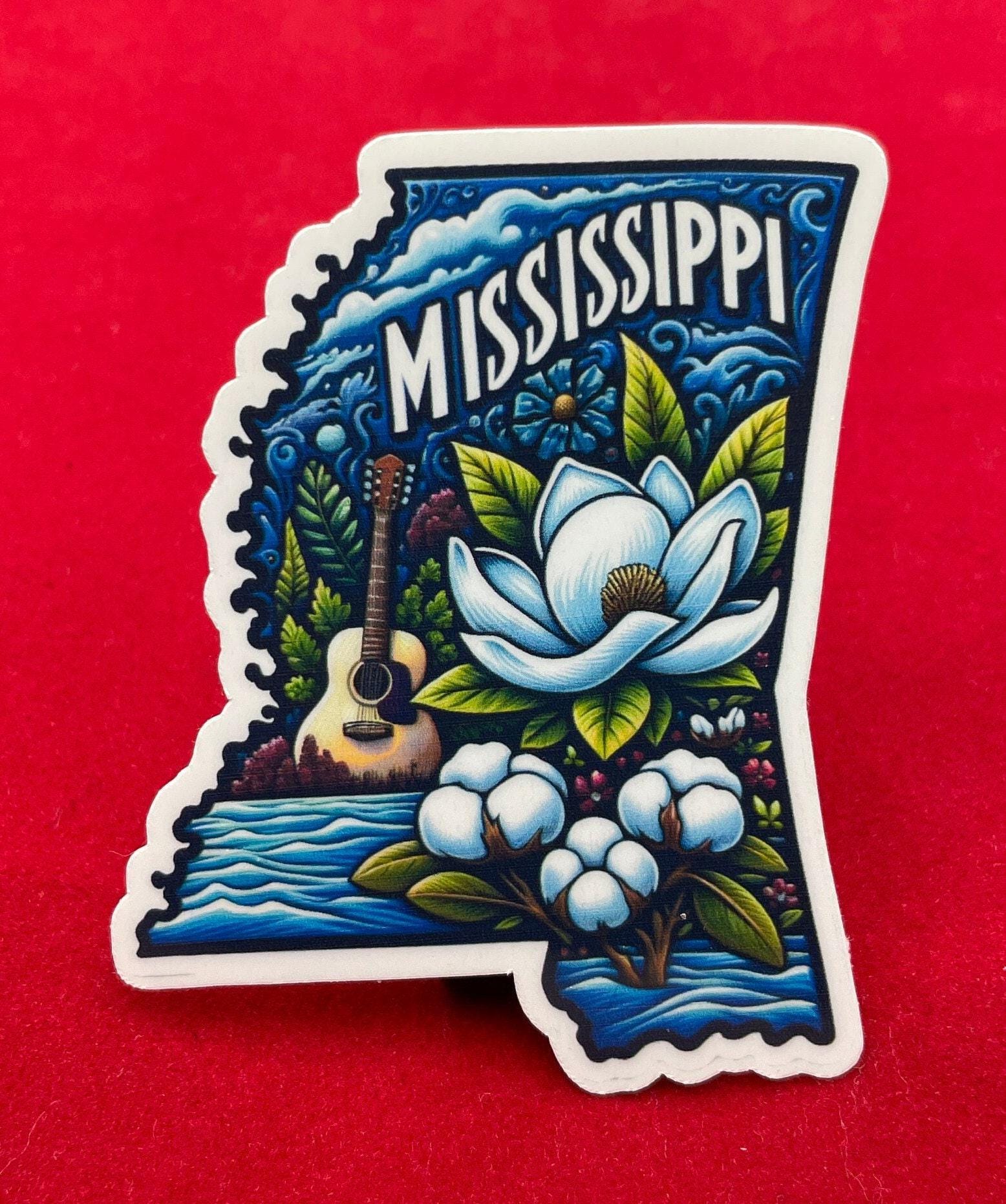 Mississippi, Stickers, Weatherproof Sticker, Travel Journal, Suitcase ...