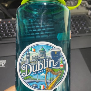 Dublin, Ireland, Stickers, Weatherproof Sticker, Travel Journal ...