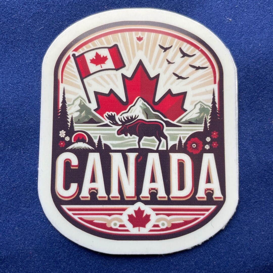 Canada | Canada Travel | Waterproof Sticker | Vintage Travel Sticker ...