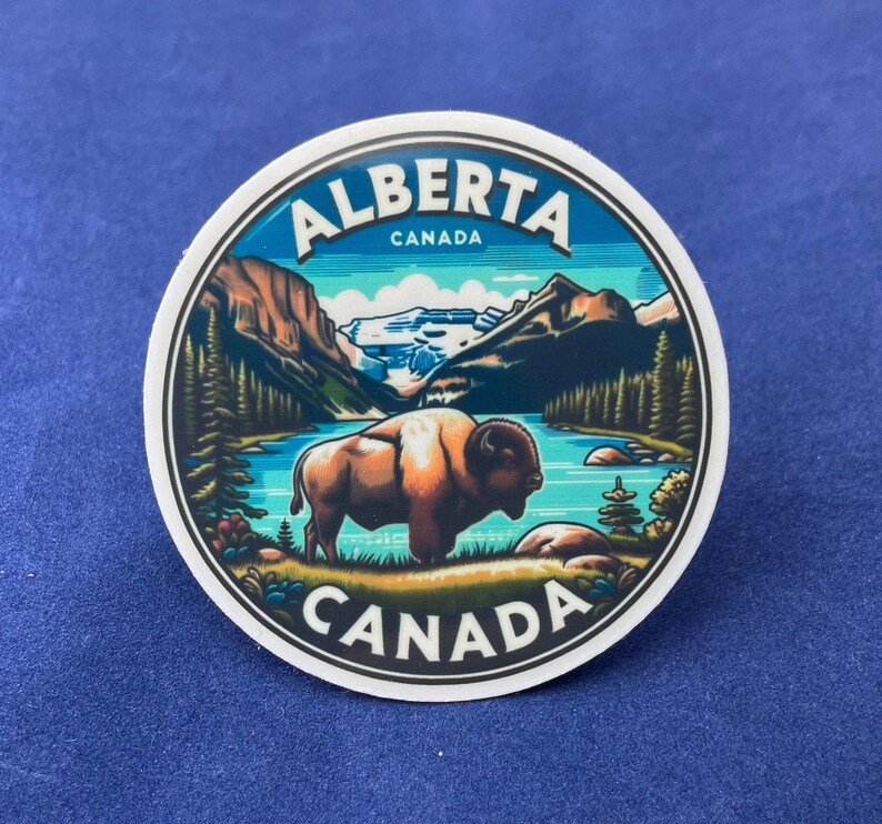 Alberta, Canada, Stickers, Weatherproof Sticker, Travel Journal ...