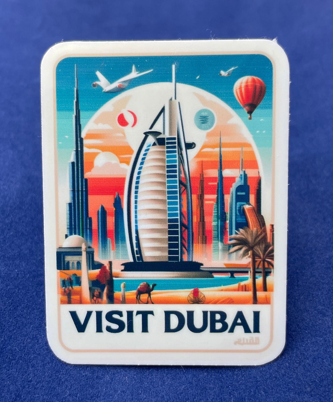 Dubai, Stickers, Weatherproof Sticker, Travel Journal, Suitcase Sticker ...