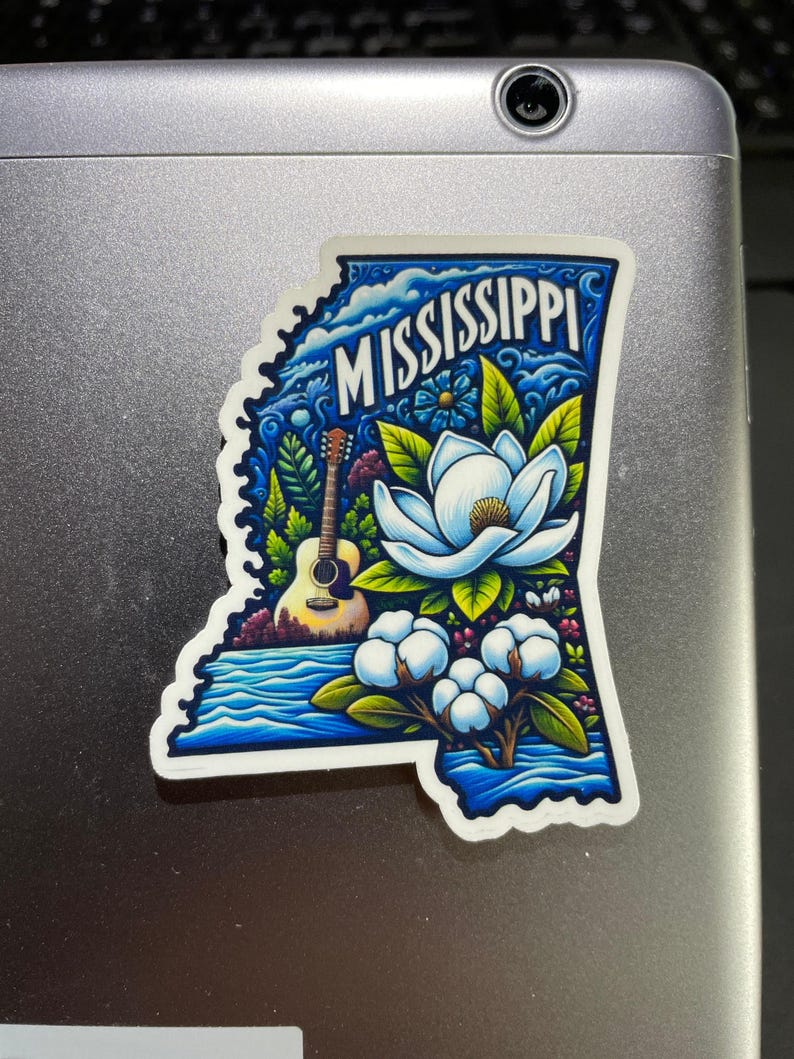 Mississippi, Stickers, Weatherproof Sticker, Travel Journal, Suitcase ...