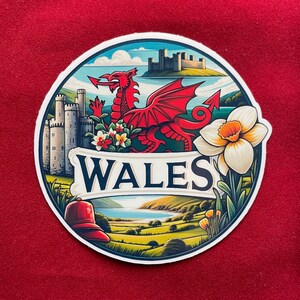 Wales, Stickers, Weatherproof Sticker, Travel Journal, Suitcase Sticker ...