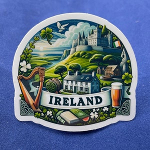 Ireland, Stickers, Weatherproof Sticker, Travel Journal, Suitcase ...