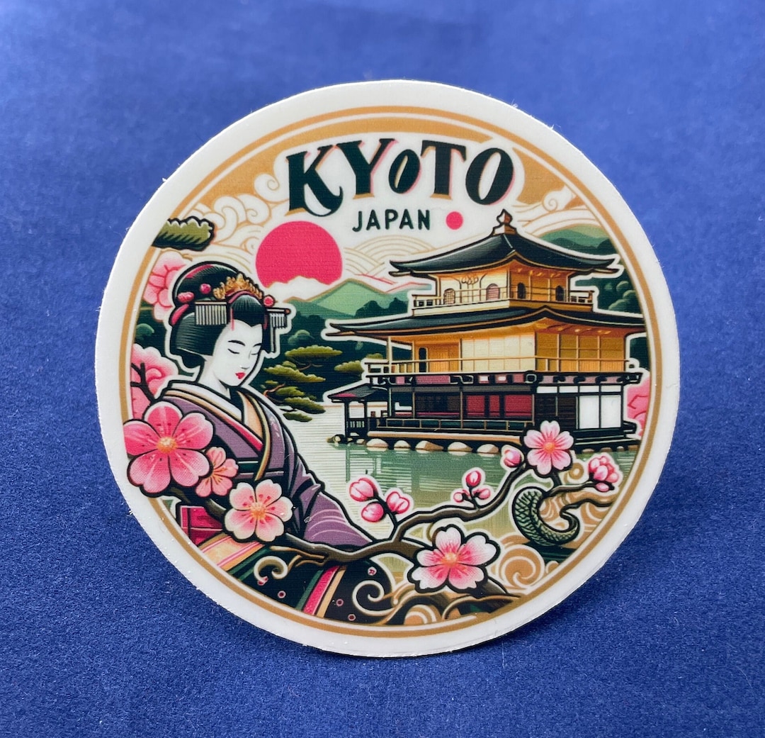 Kyoto, Stickers, Kyoto, Japan, Weatherproof Sticker, Travel Journal ...