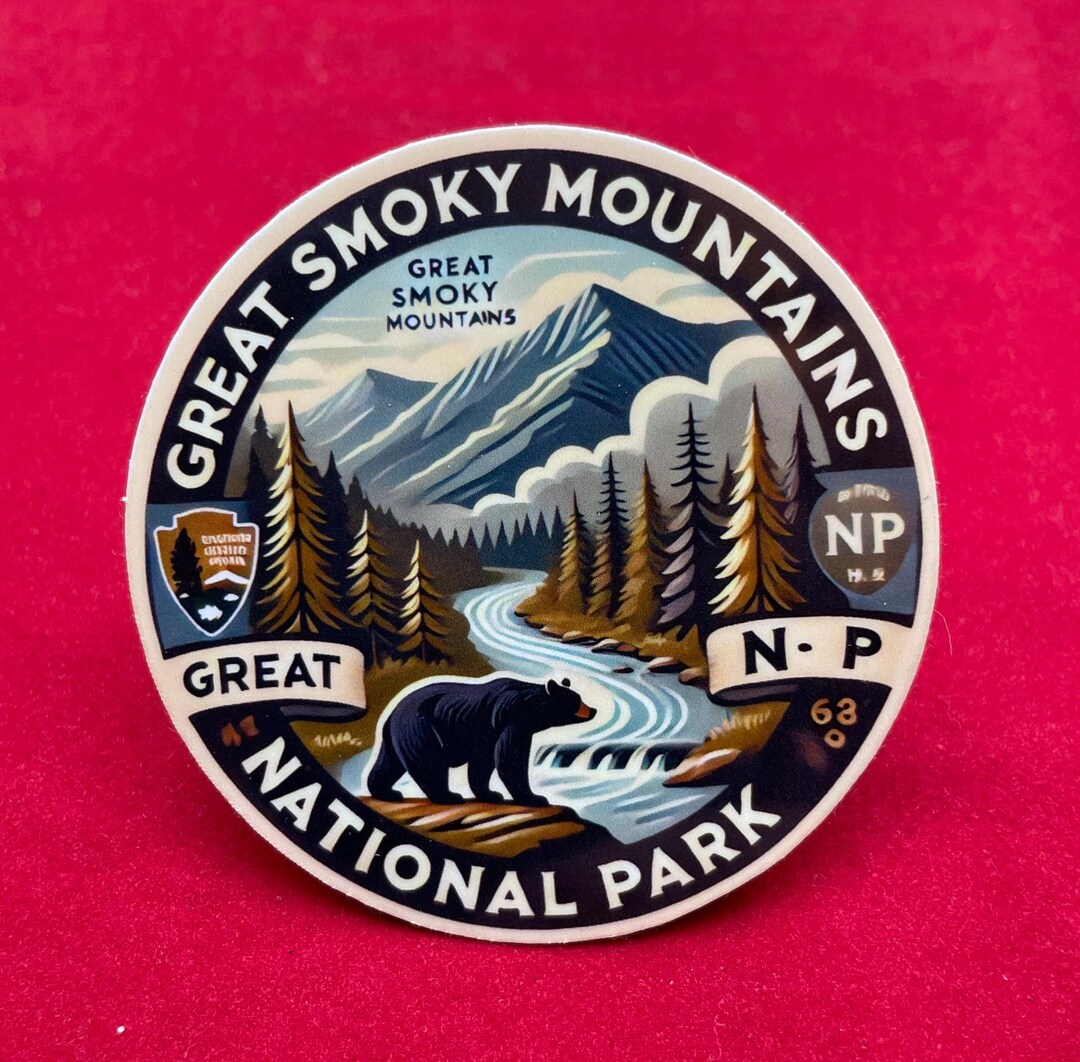 Great Smokey Mountains National Park, Stickers, Weatherproof Sticker ...