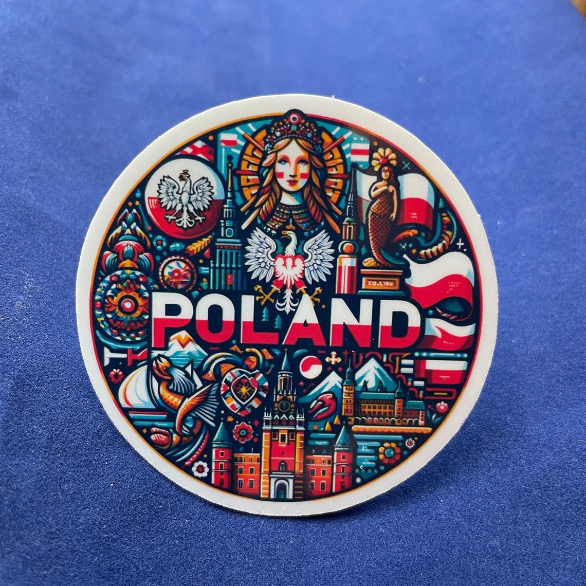Poland, Stickers, Travel Journal, Weatherproof Sticker, Boarding Pass ...