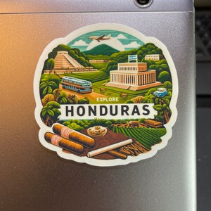 Honduras, Stickers, Weatherproof Sticker, Travel Journal, Suitcase ...
