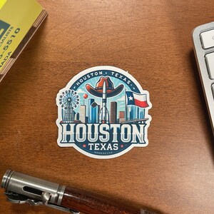 Houston, Texas, Stickers, Weatherproof Sticker, Travel Journal ...