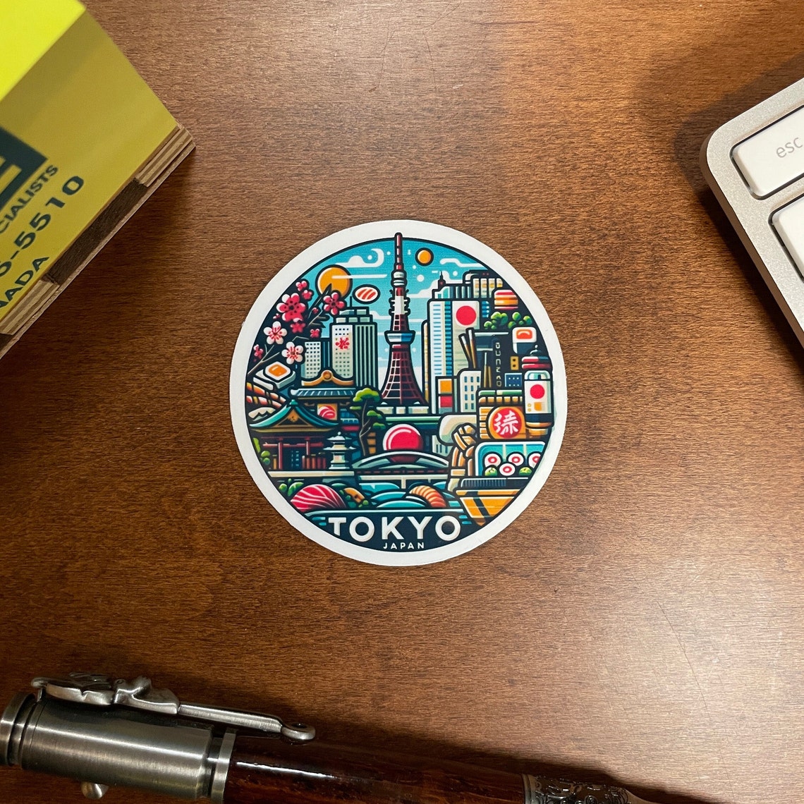 Tokyo, Stickers, Weatherproof Sticker, Travel Journal, Suitcase Sticker ...