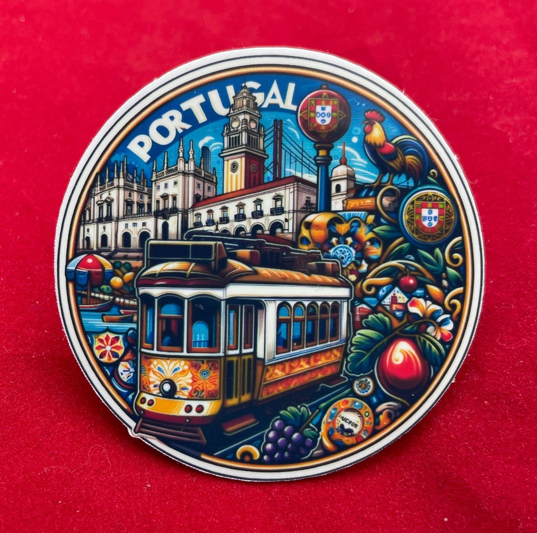 Portugal, Stickers, Weatherproof Sticker, Travel Journal, Suitcase ...