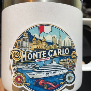 Monte Carlo, Monaco, Stickers, Weatherproof Sticker, Travel Journal ...