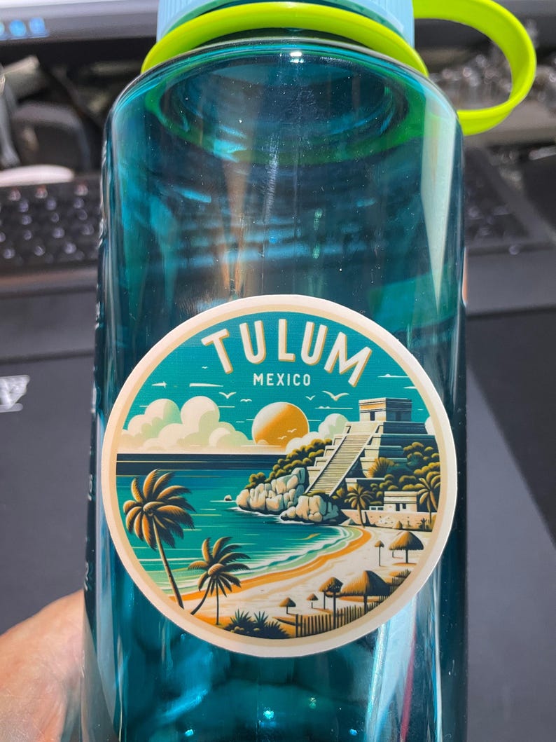 Tulum, Mexico, Stickers, Weatherproof Sticker, Travel Journal, Suitcase ...