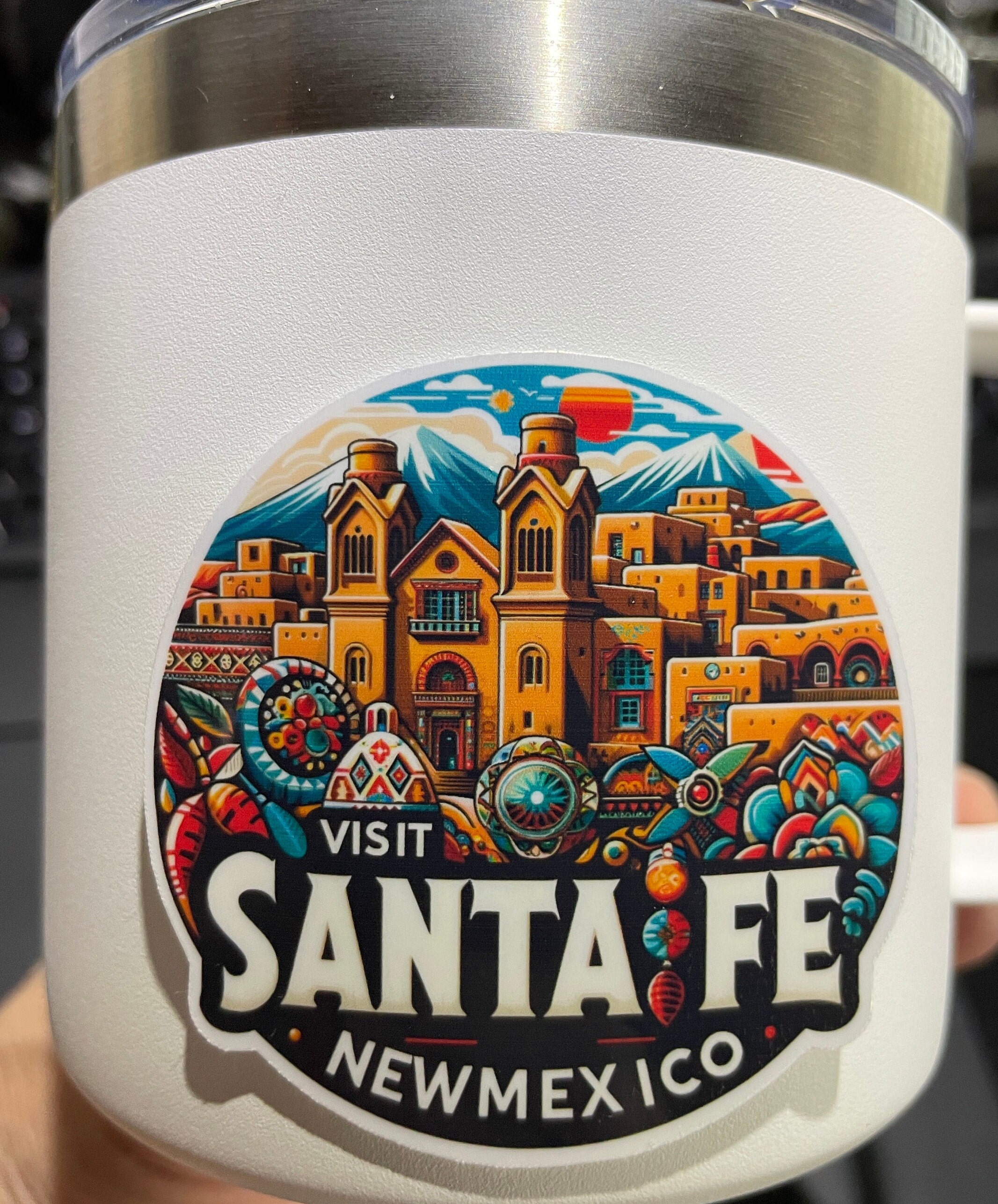 Santa Fe, New Mexico,stickers, Weatherproof Sticker, Travel Journal ...