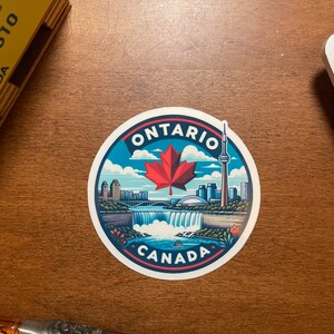 Ontario, Canada, Stickers, Weatherproof Sticker, Travel Journal ...