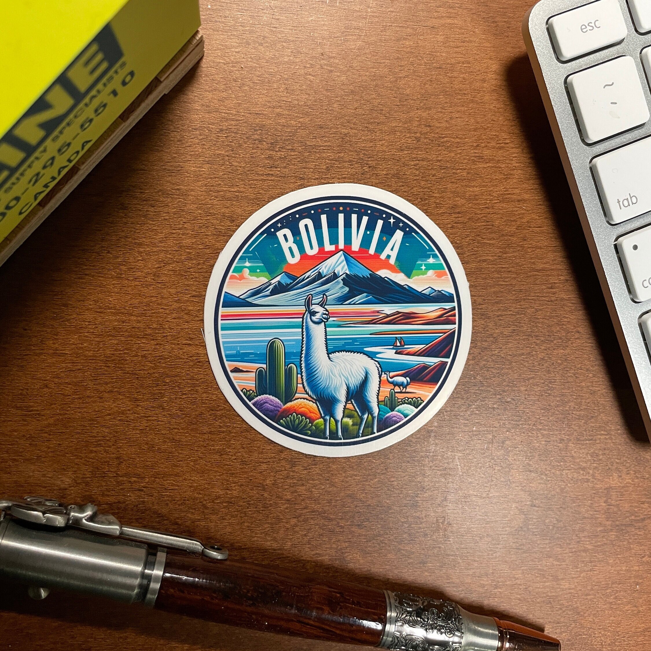 Bolivia, Stickers, Weatherproof Sticker, Travel Journal, Suitcase ...