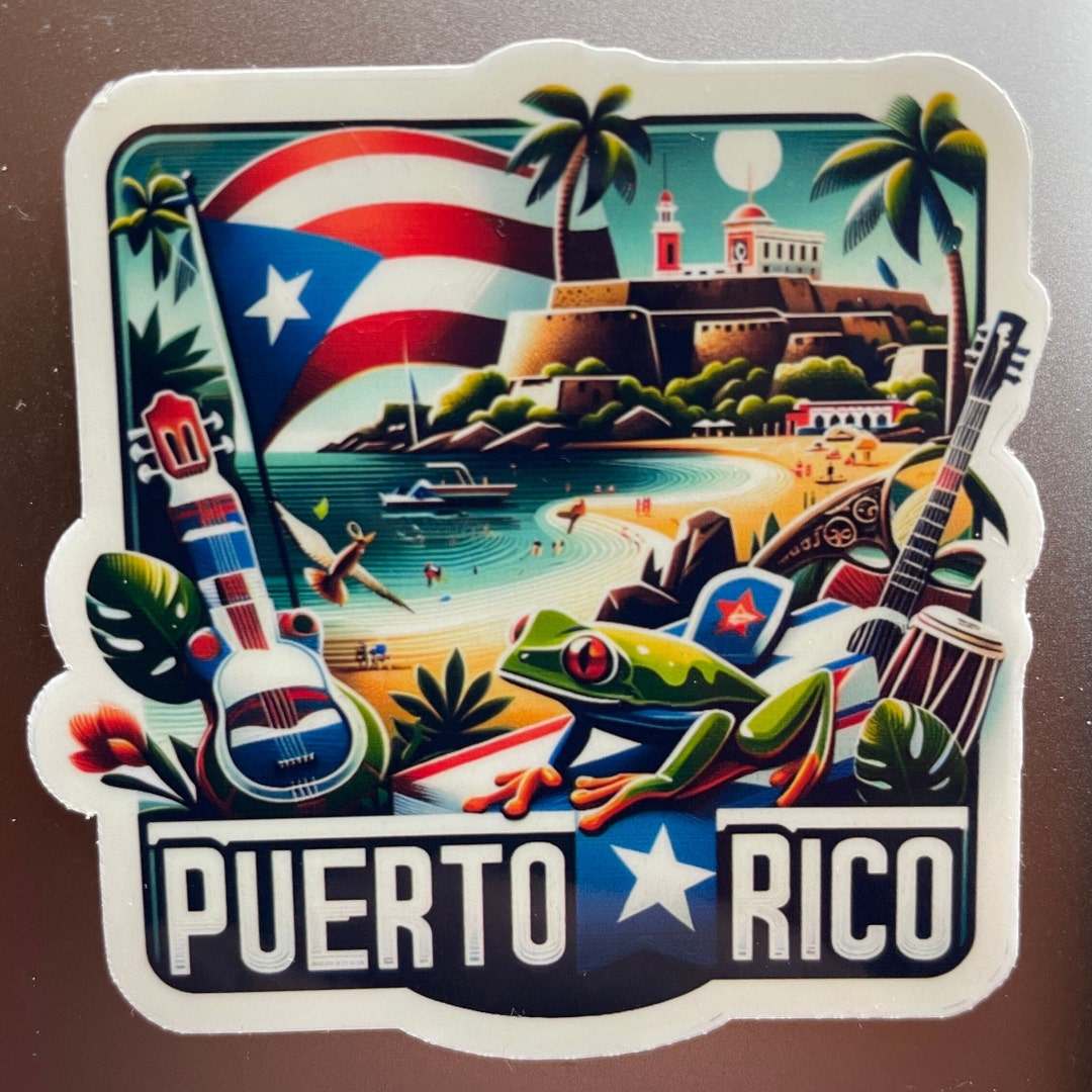 Puerto Rico | Puerto Rico Sticker| | Waterproof Sticker | Travel ...