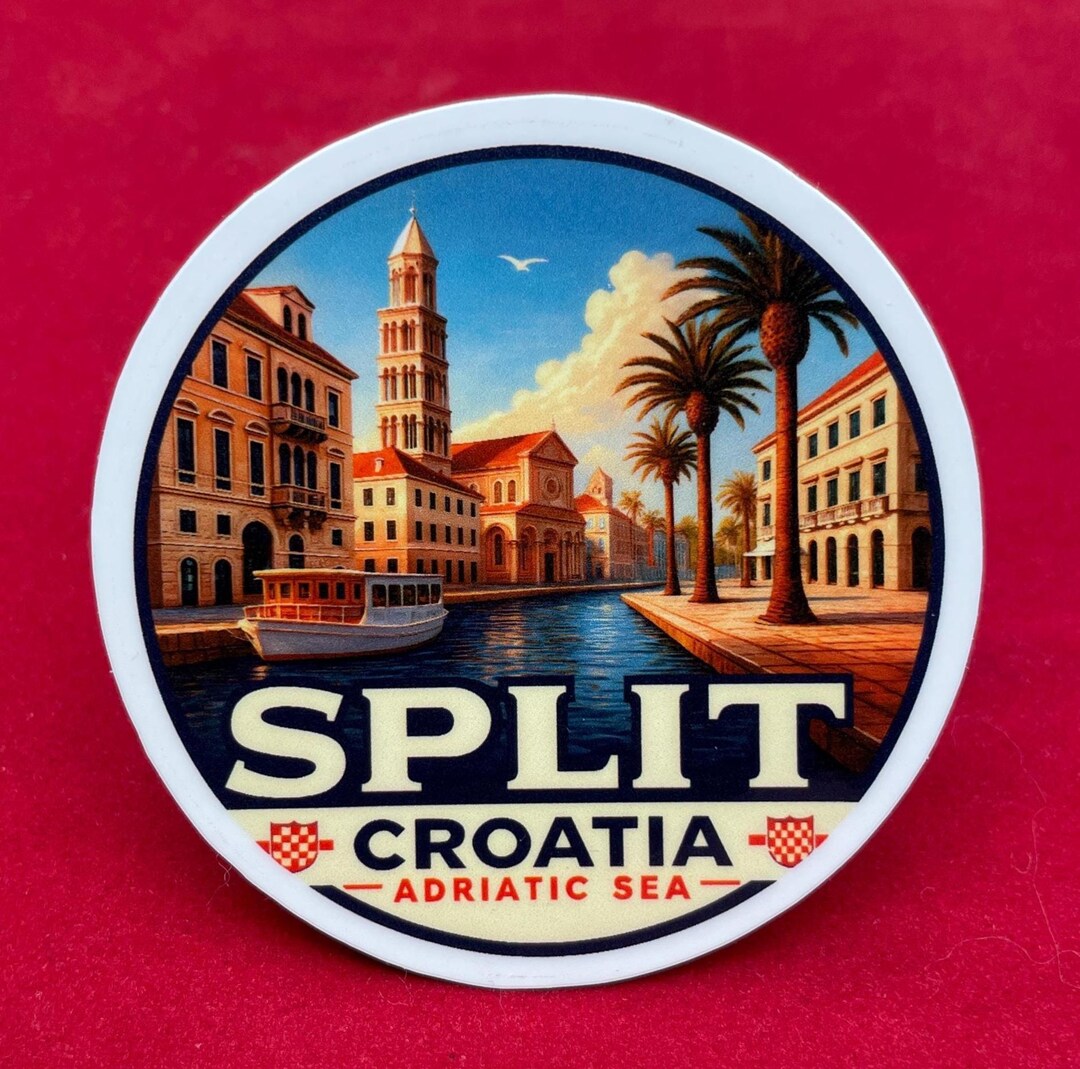 Split Croatia Travel Sticker Vinyl Waterproof Adventure Decal 2 - Etsy