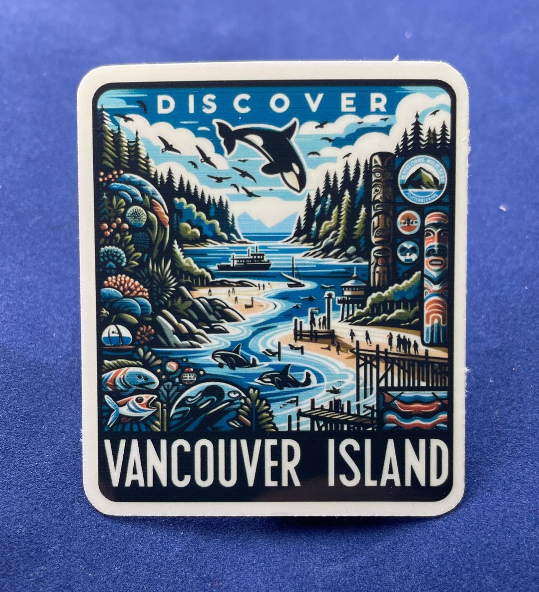 Vancouver Island, Stickers, Weatherproof Sticker, Travel Journal ...