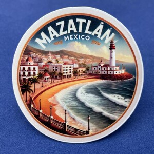 Mazatlan, Mexico, Stickers, Weatherproof Sticker, Travel Journal ...