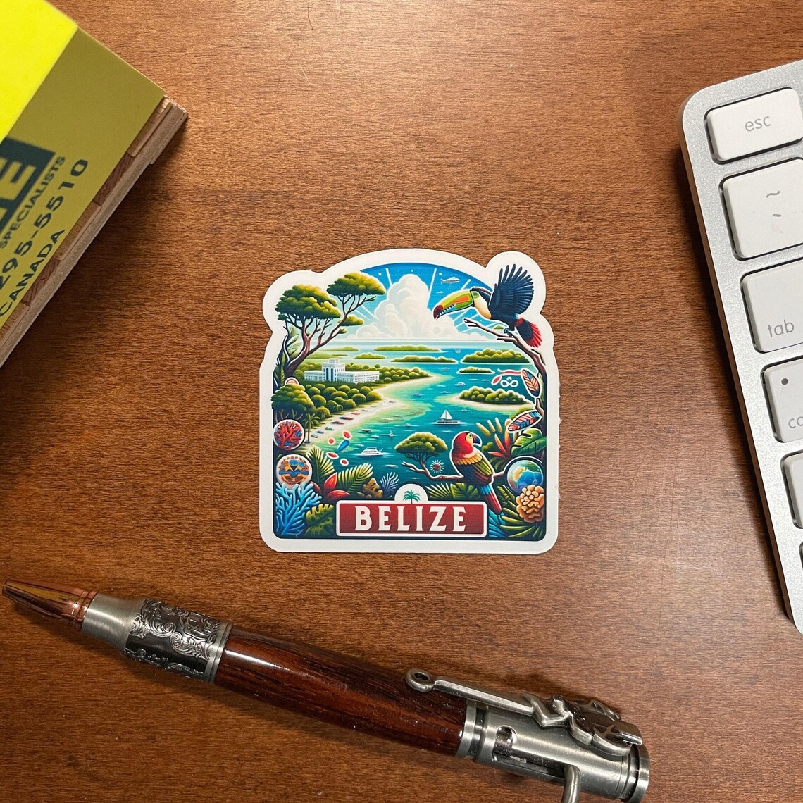 Belize, Stickers, Weatherproof Sticker, Travel Journal, Suitcase ...