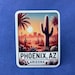 Phoenix, Arizona, Stickers, Weatherproof Sticker, Travel Journal ...
