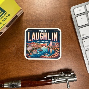 Laughlin, Nevada, Stickers, Weatherproof Sticker, Travel Journal ...
