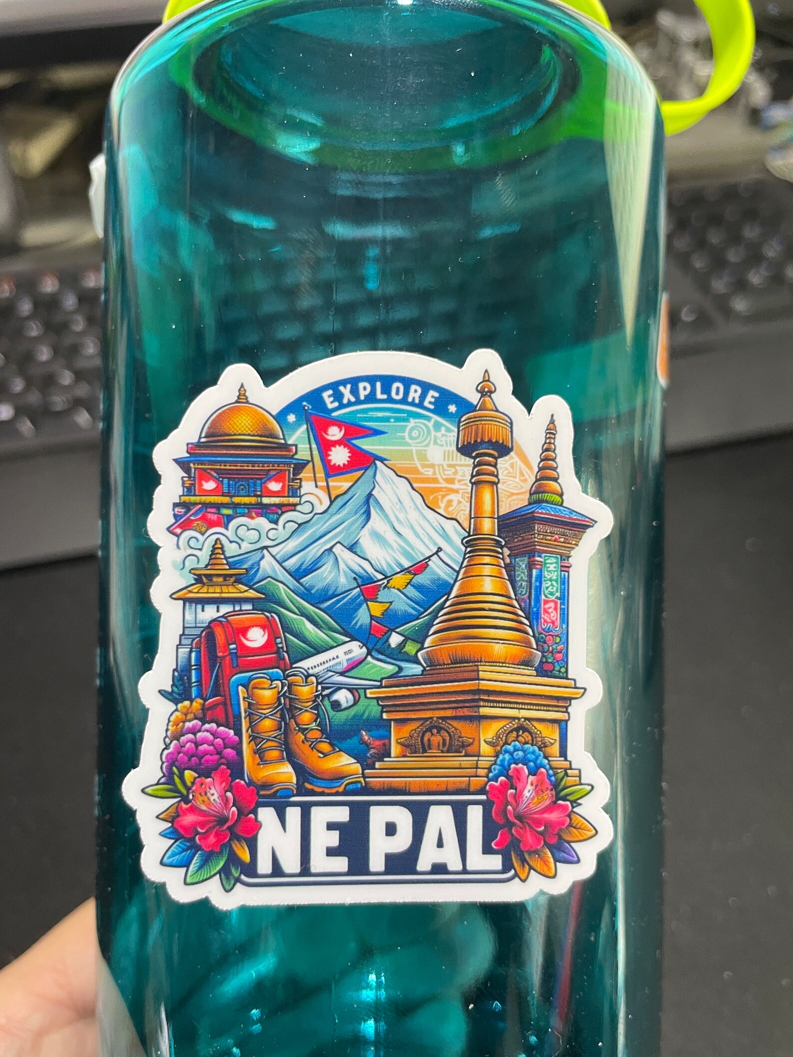 Nepal, Stickers, Weatherproof Sticker, Travel Journal, Suitcase Sticker ...