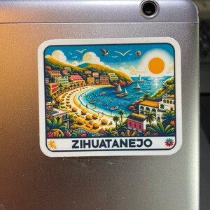 Zihuatanejo, Mexico, Stickers, Weatherproof Sticker, Travel Journal ...
