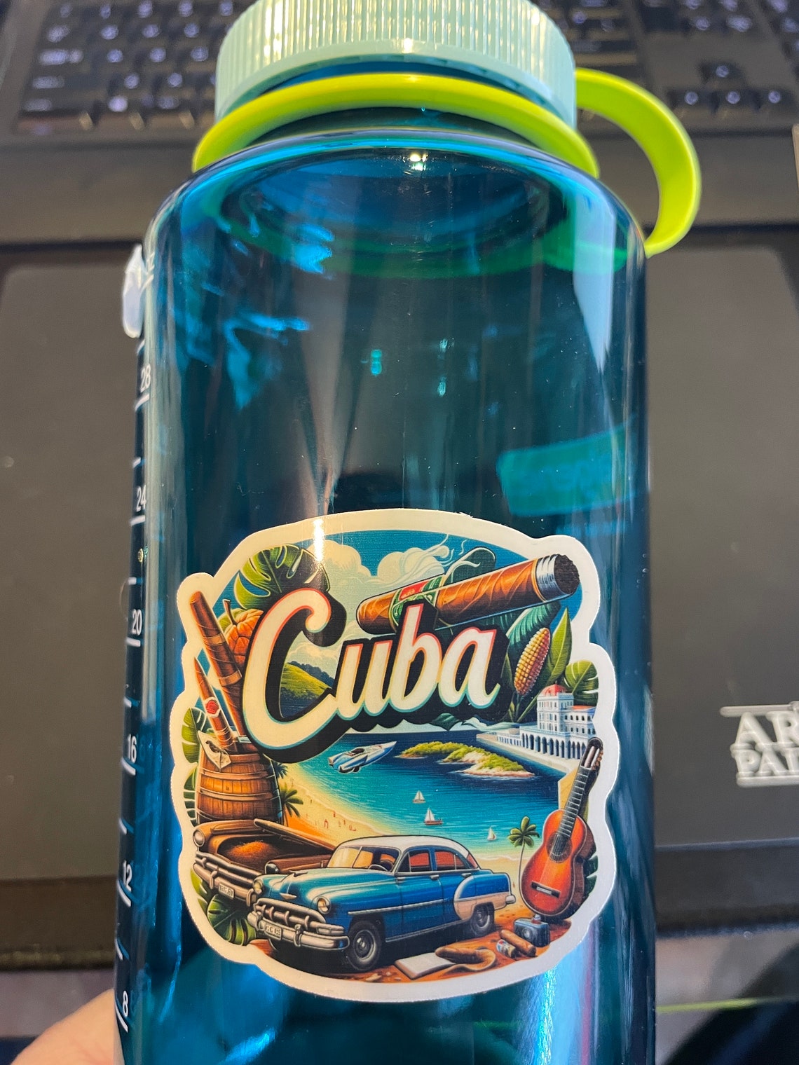 Cuba Travel Sticker // Cuban Decal for Suitcase, Laptop, Car or Water ...