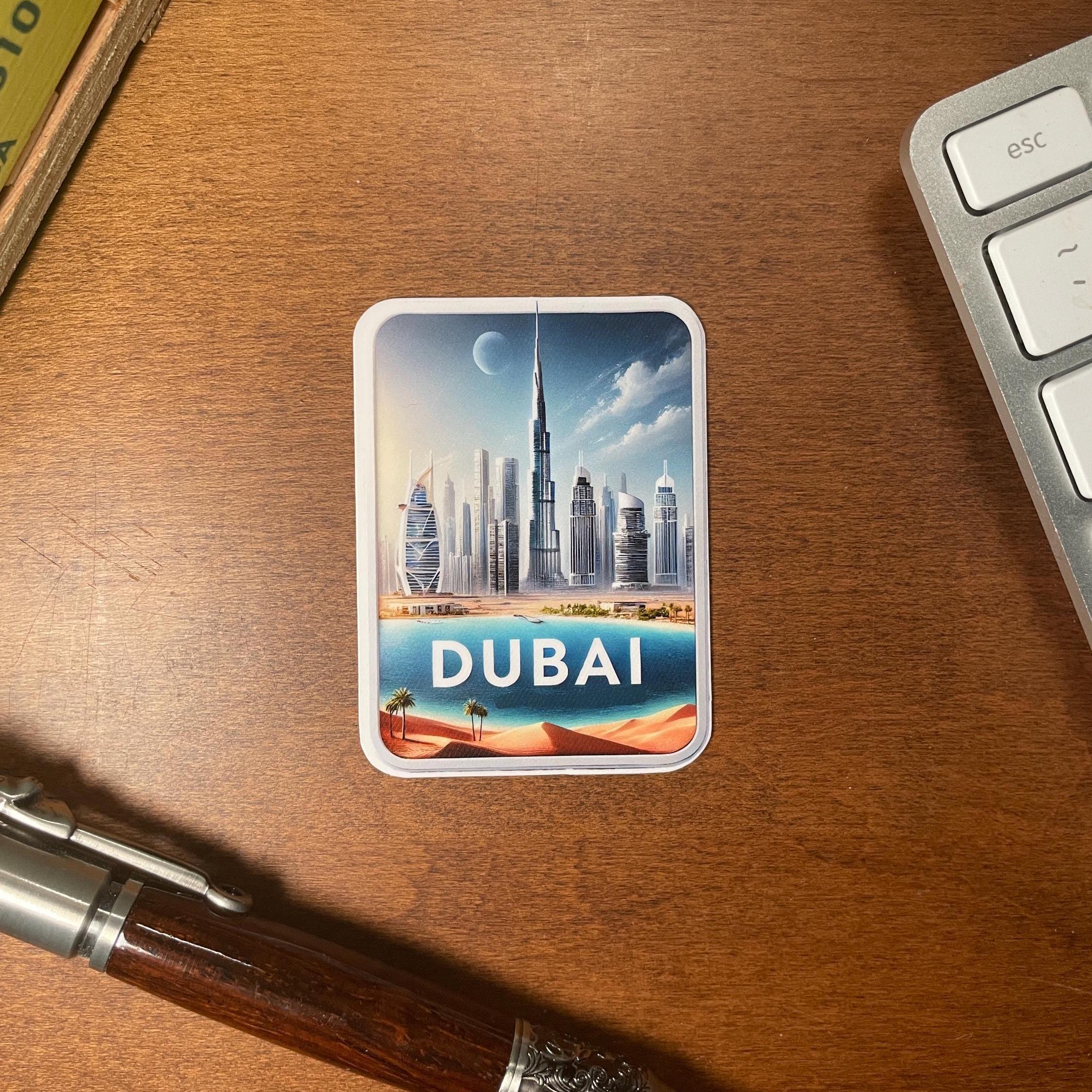 Dubai, Stickers, Weatherproof Sticker, Travel Journal, Suitcase Sticker ...