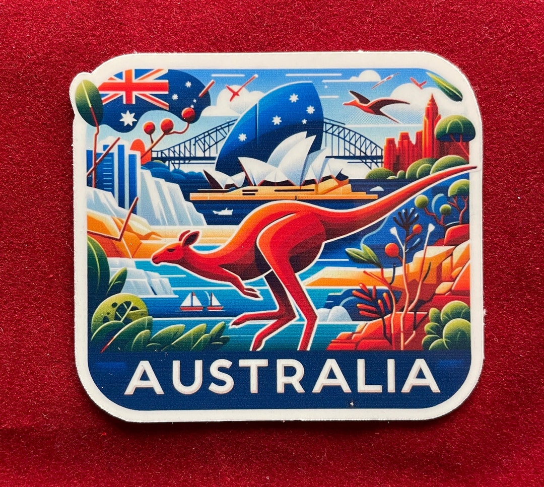 Australia | Australia Travel | Waterproof Sticker | Travel Sticker ...