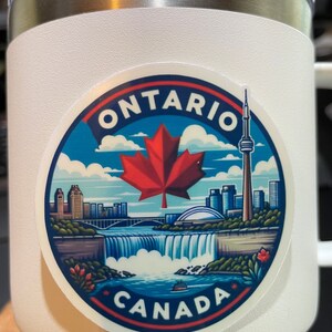 Ontario, Canada, Stickers, Weatherproof Sticker, Travel Journal ...