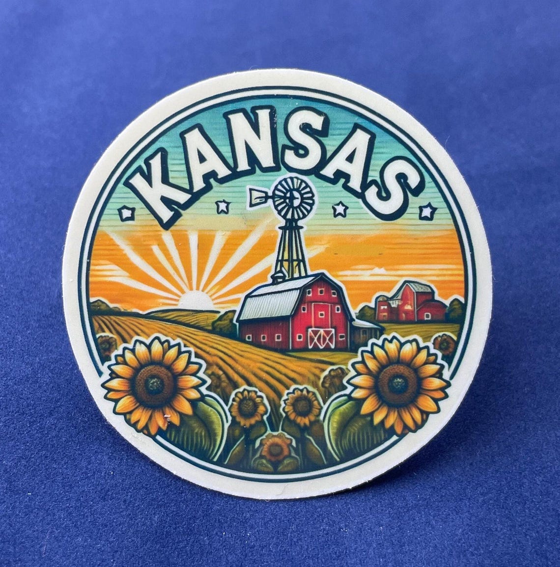 Kansas, Stickers, Weatherproof Sticker, Travel Journal, Suitcase ...
