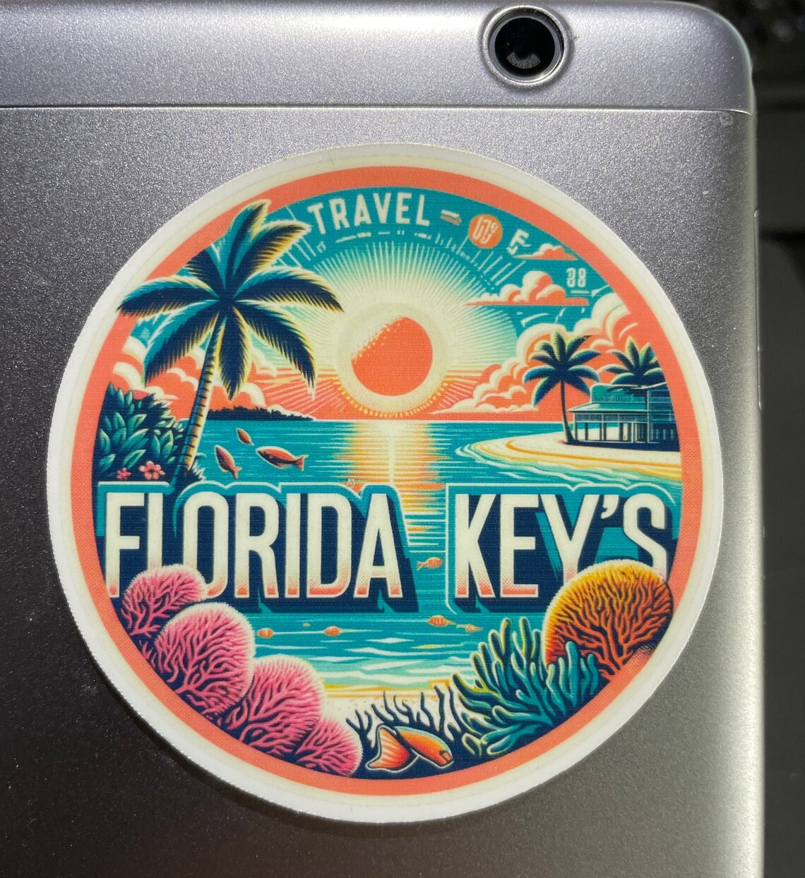 Florida Keys, Stickers, Weatherproof Sticker, Travel Journal, Suitcase ...
