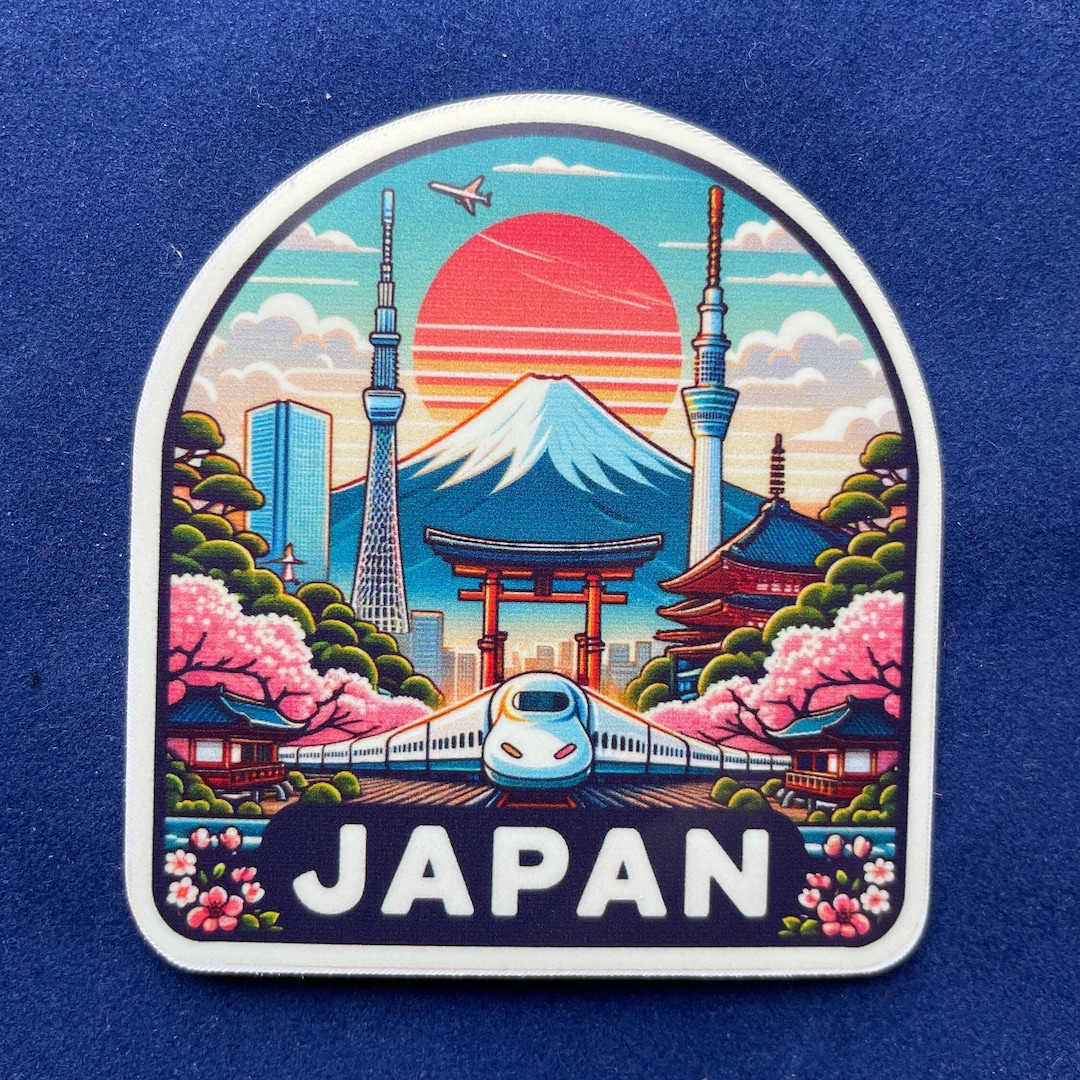 Japan | Japan Travel | Travel Decal | Waterproof Sticker | Suitcase ...