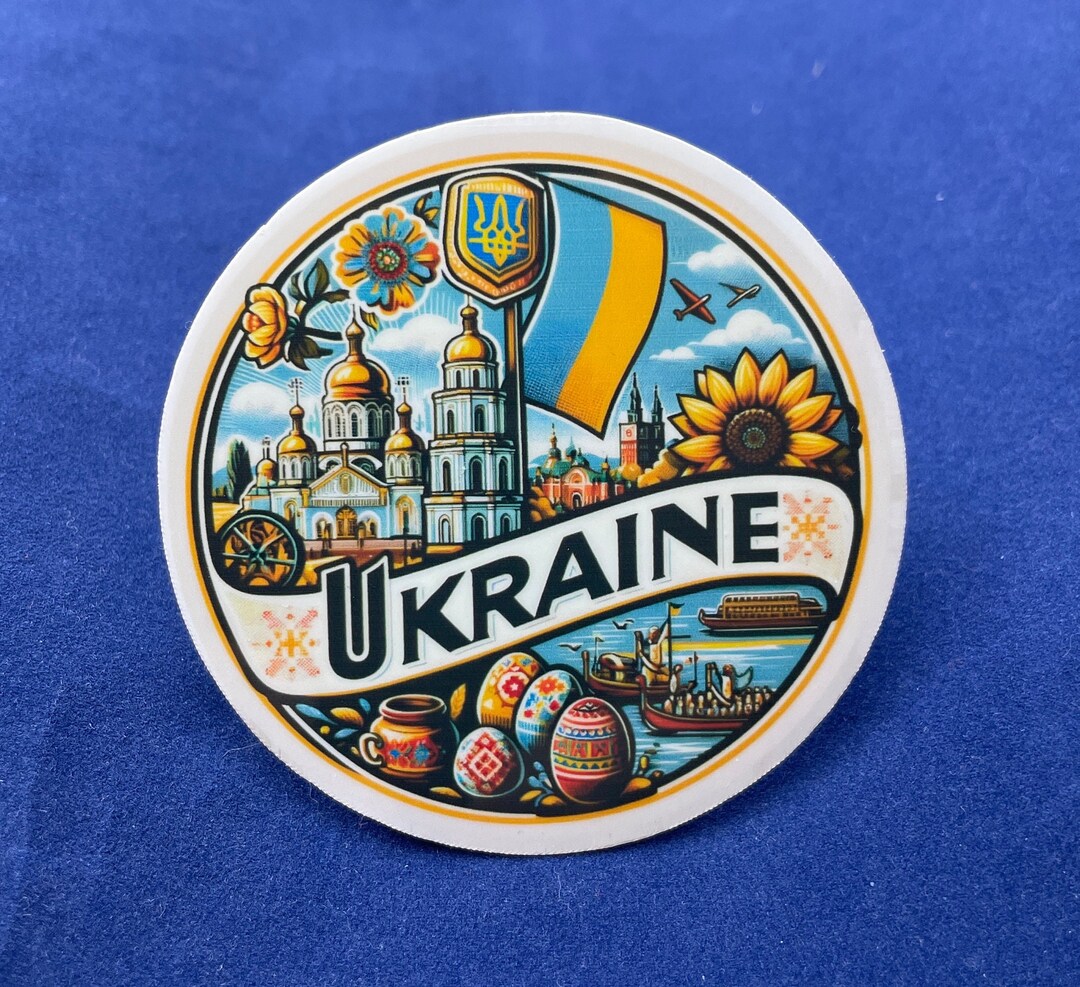 Ukraine, Stickers, Weatherproof Sticker, Travel Journal, Suitcase ...