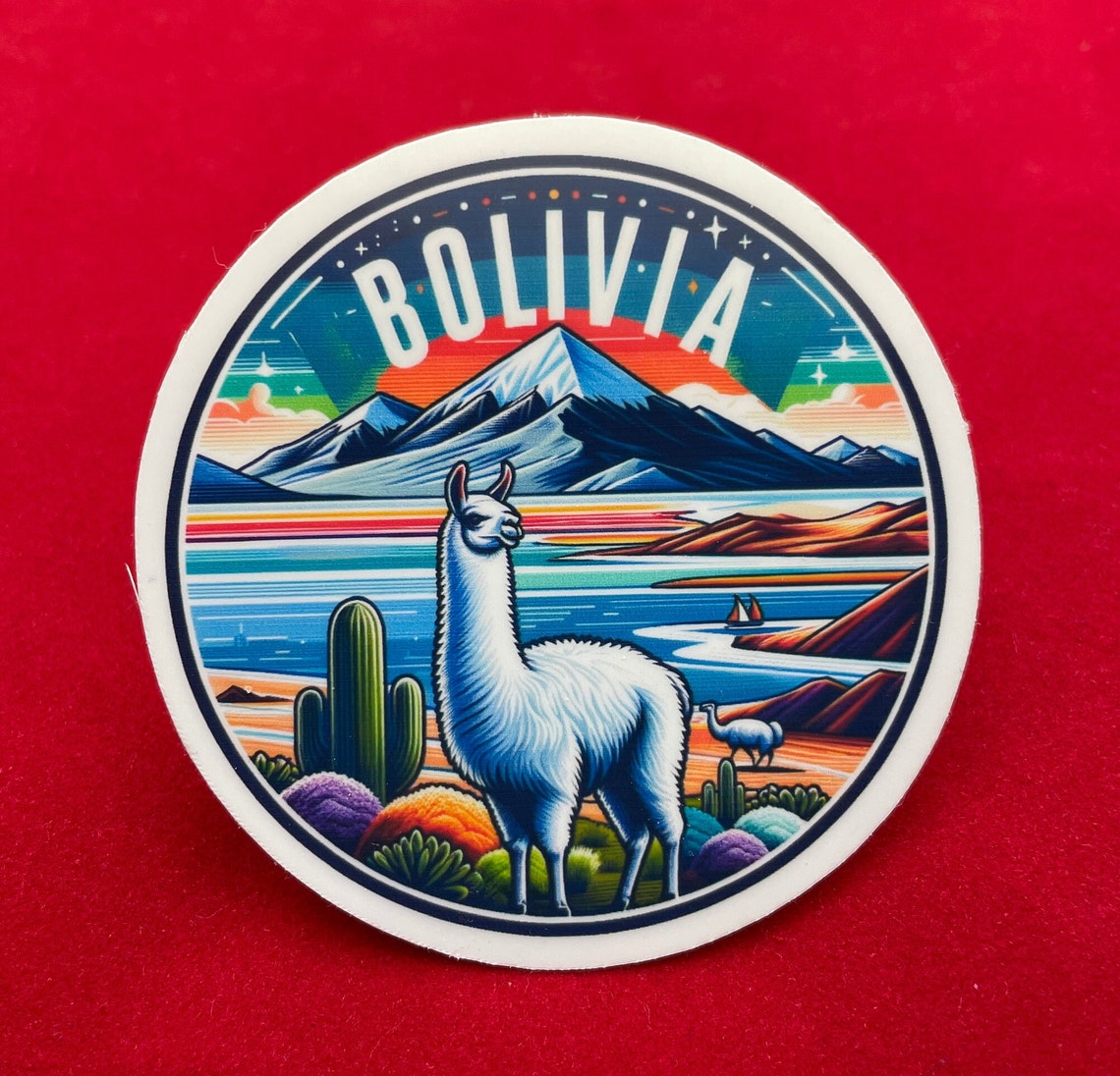 Bolivia, Stickers, Weatherproof Sticker, Travel Journal, Suitcase ...