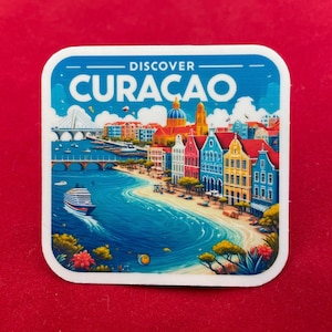 Curacao, Stickers, Weatherproof Sticker, Travel Journal, Suitcase ...