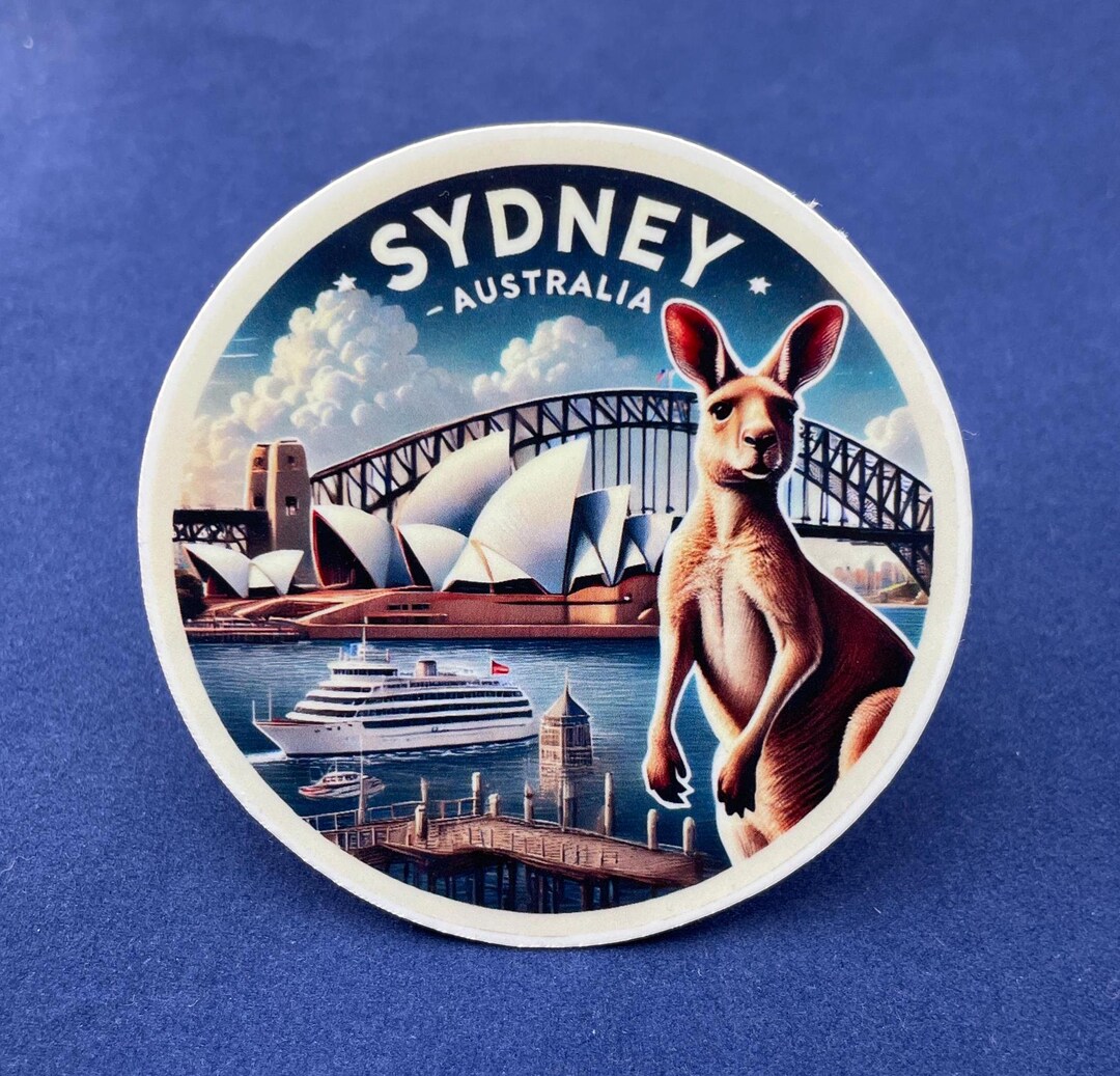 Sydney, Australia, Stickers, Weatherproof Sticker, Travel Journal ...