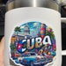 Cuba Travel Sticker // Cuban Decal for Suitcase, Laptop, Car or Water ...