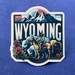 Wyoming, Stickers, Weatherproof Sticker, Travel Journal, Suitcase ...