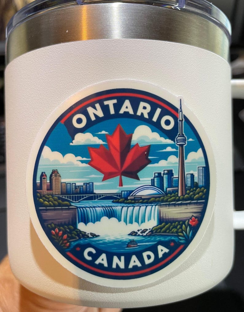 Ontario, Canada, Stickers, Weatherproof Sticker, Travel Journal ...
