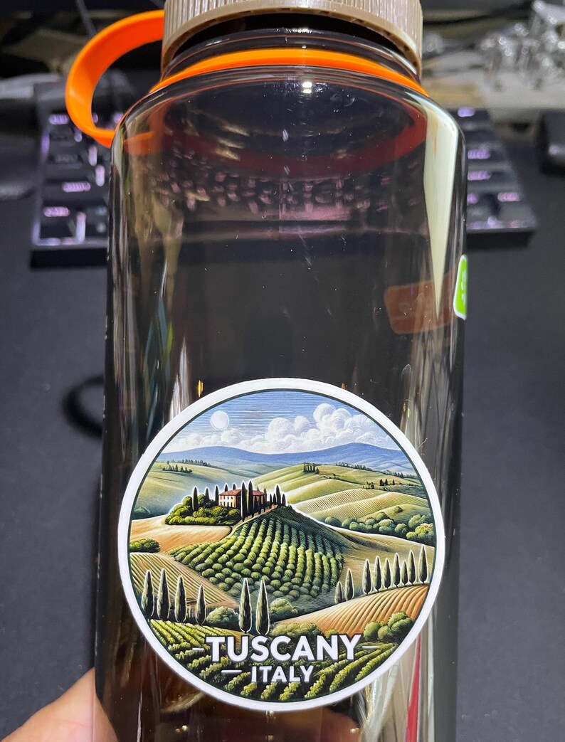Tuscany, Italy, Stickers, Weatherproof Sticker, Travel Journal ...